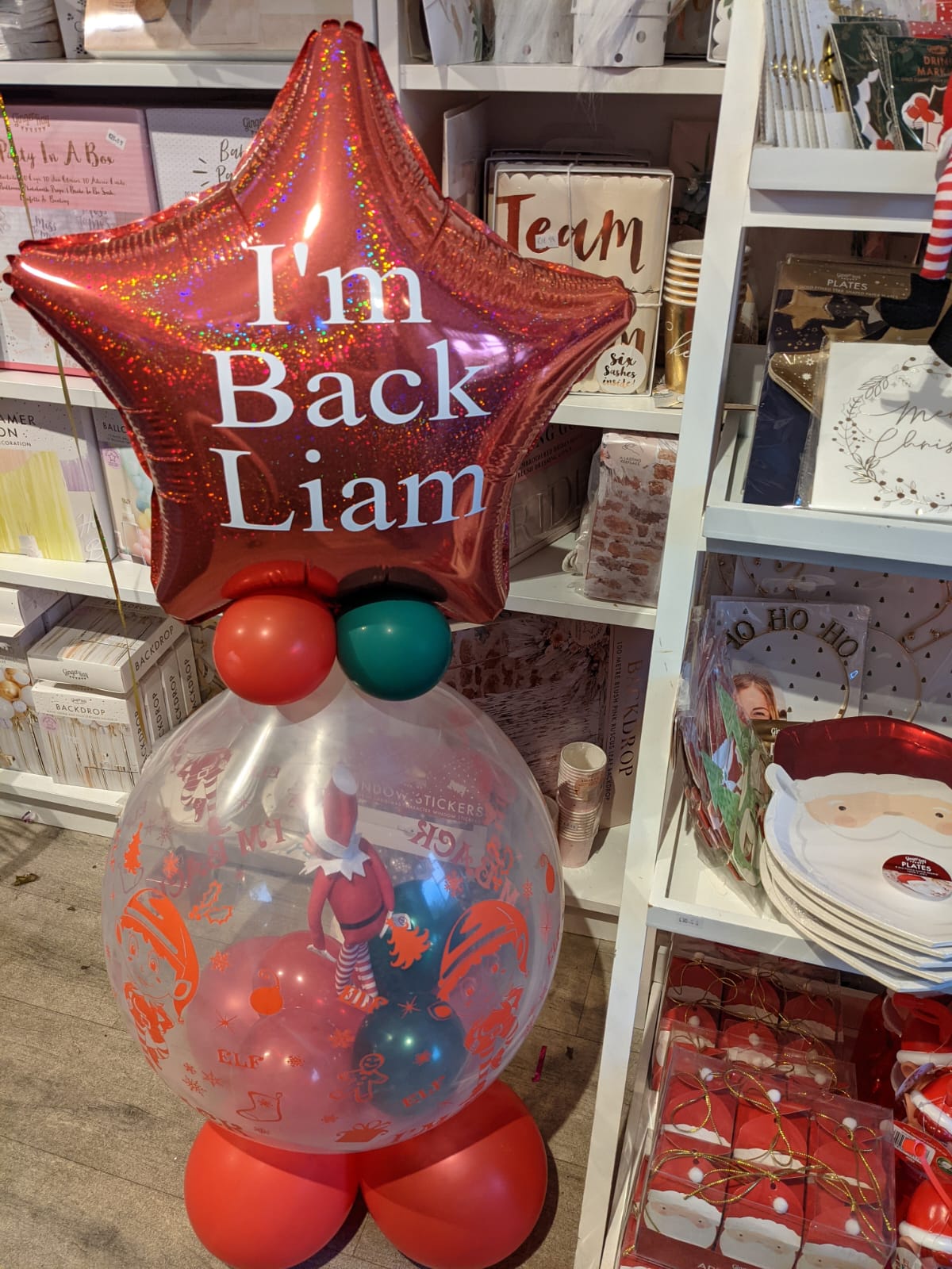 Elf in the Balloon (including elf) option 3 - Sweet Dreams